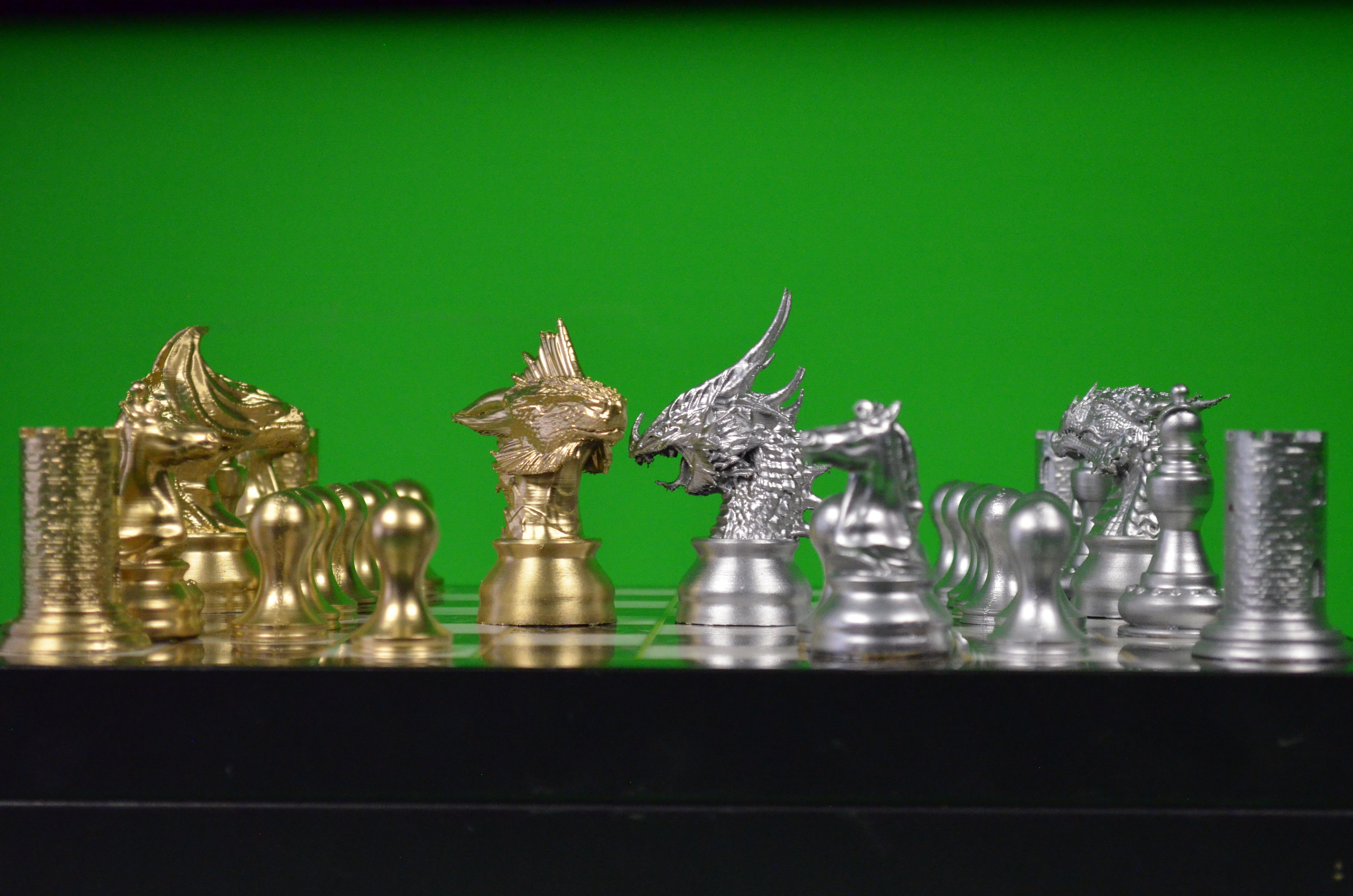 Dragon Chess Set-Dragon Chess Pieces 3D model 3D printable | CGTrader
