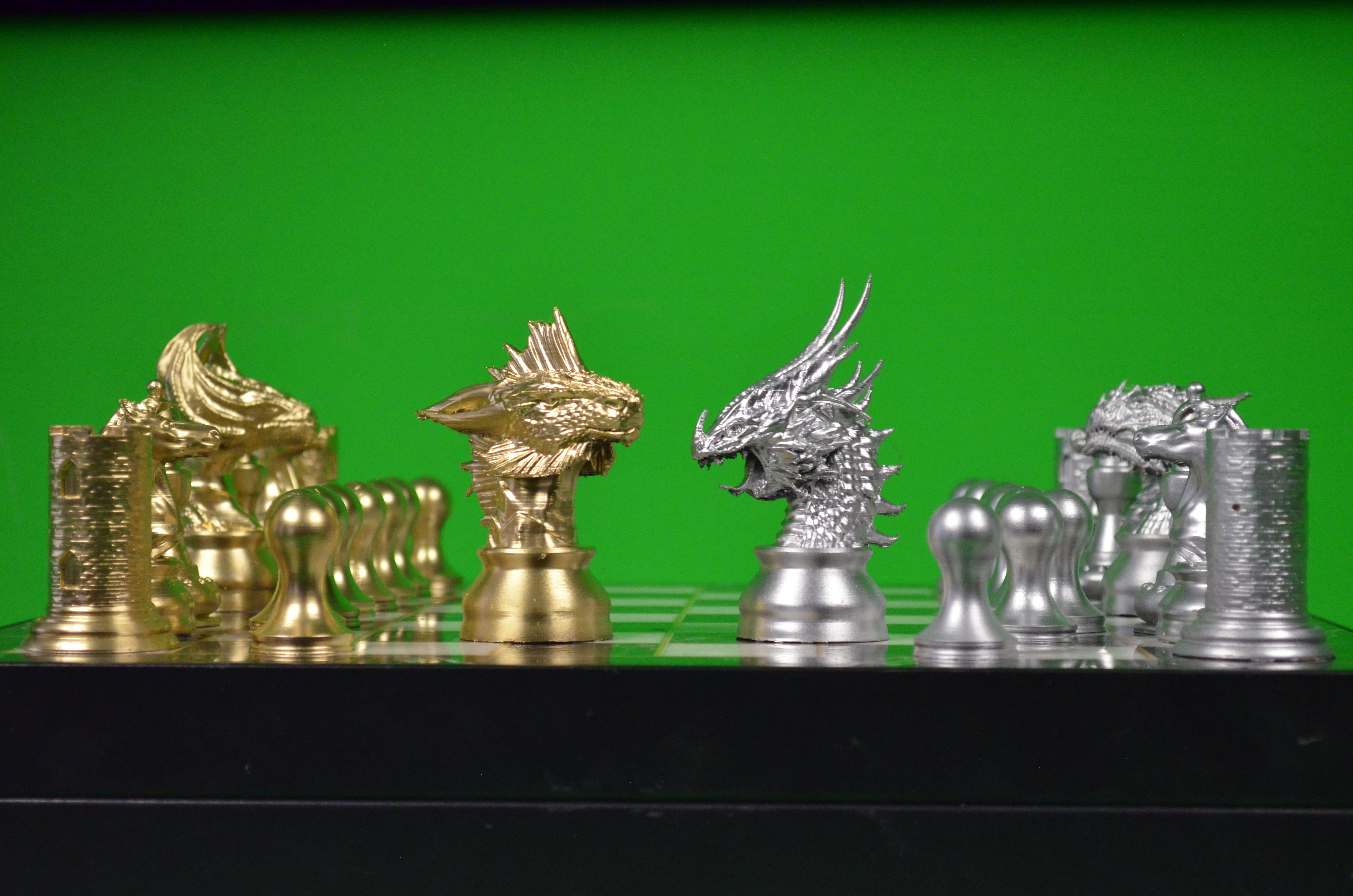 Dragon Chess Set-Dragon Chess Pieces 3D model 3D printable | CGTrader