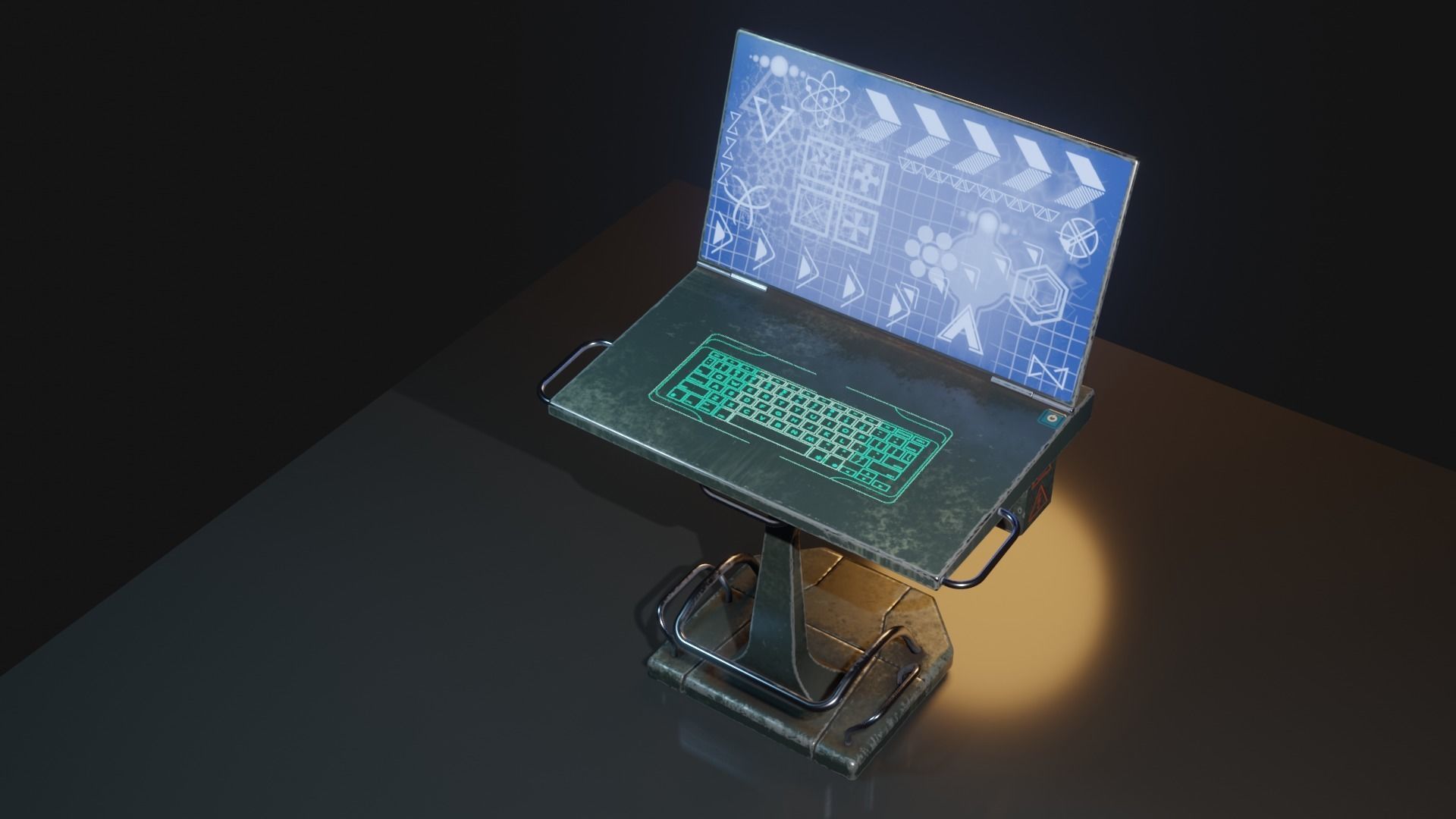 3D model Scifi Console VR / AR / low-poly | CGTrader