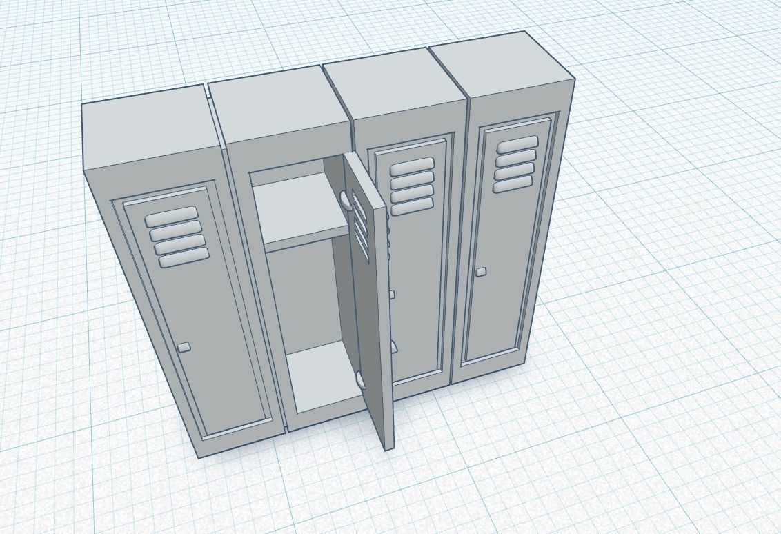 H0 Scale Metal Locker open gate 1-87 3D model 3D printable | CGTrader