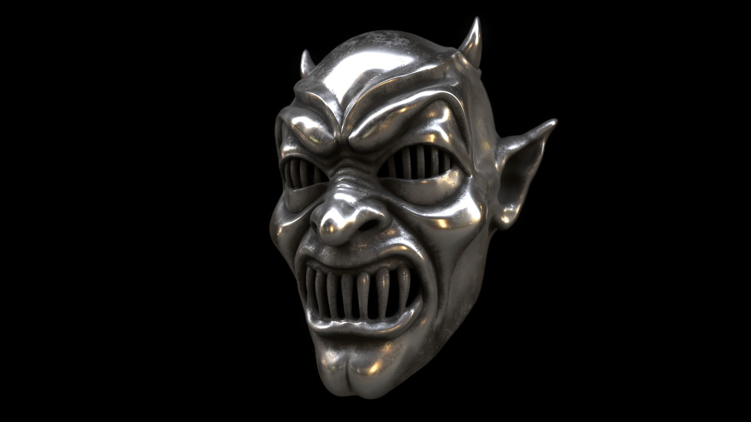 DEMONS MASK 3D model 3D printable | CGTrader