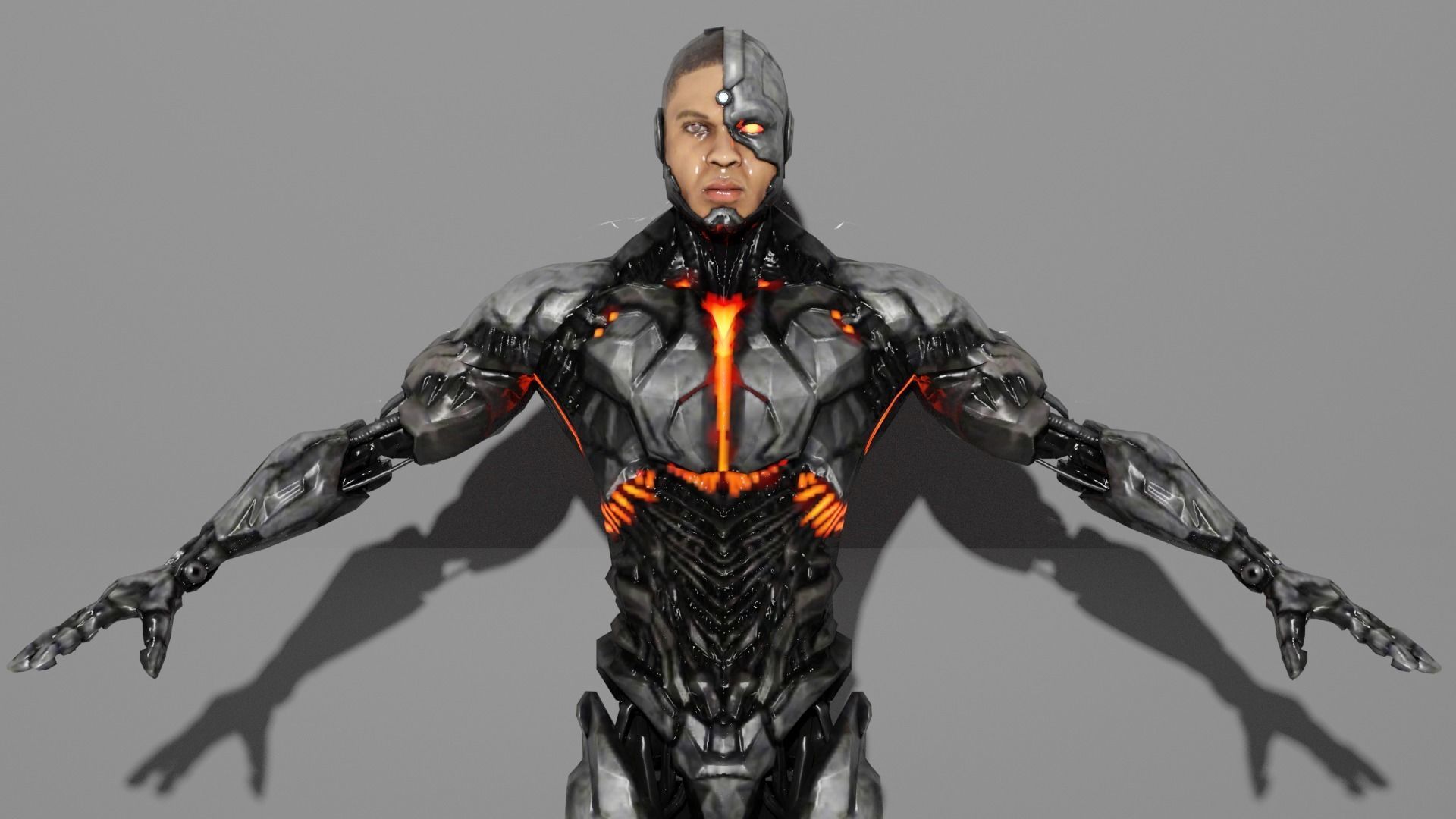 Cyborg 3D model rigged | CGTrader
