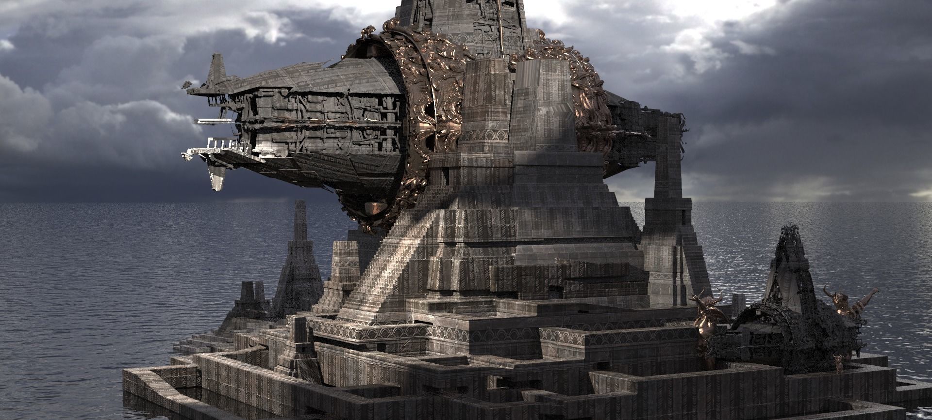 Aztec Ritual Mazes Hidden Temple dungeon 5 3D model | CGTrader