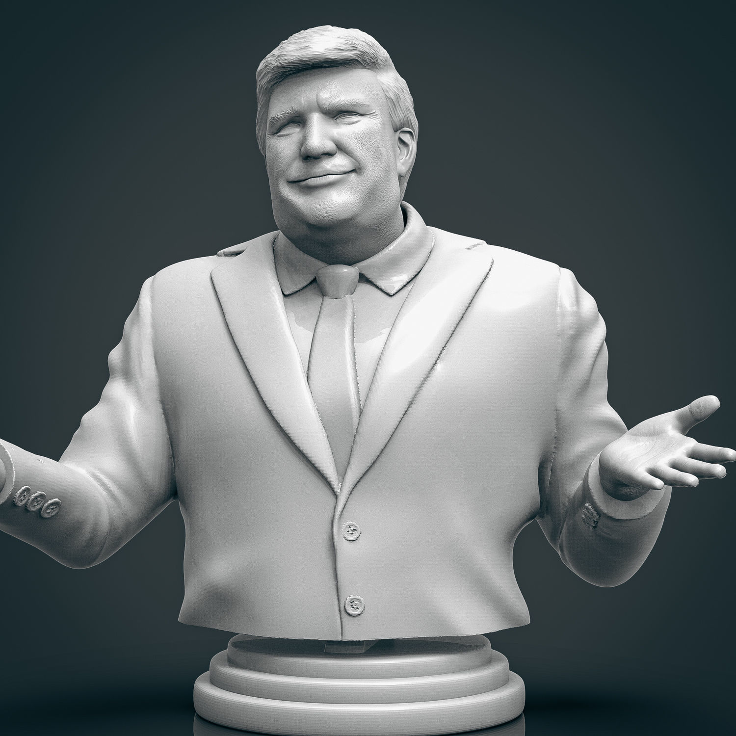 Donald Trump 3D Printable Bust 3D model 3D printable | CGTrader