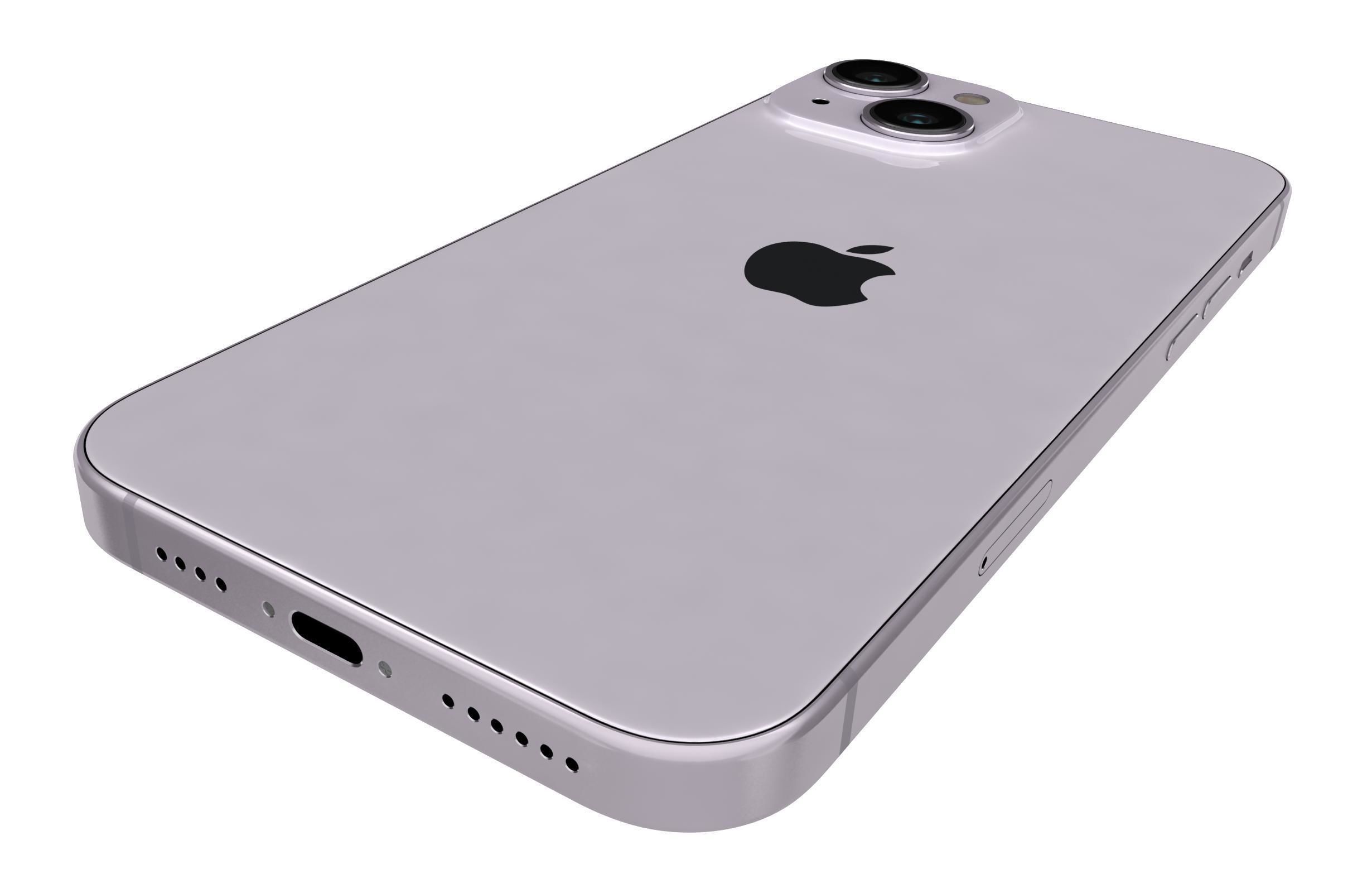 Apple iPhone 14 Purple 3D model | CGTrader