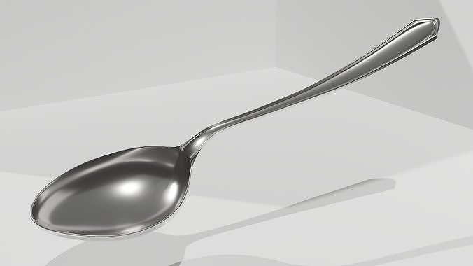 Spoon Metal Spoon 3D model | CGTrader