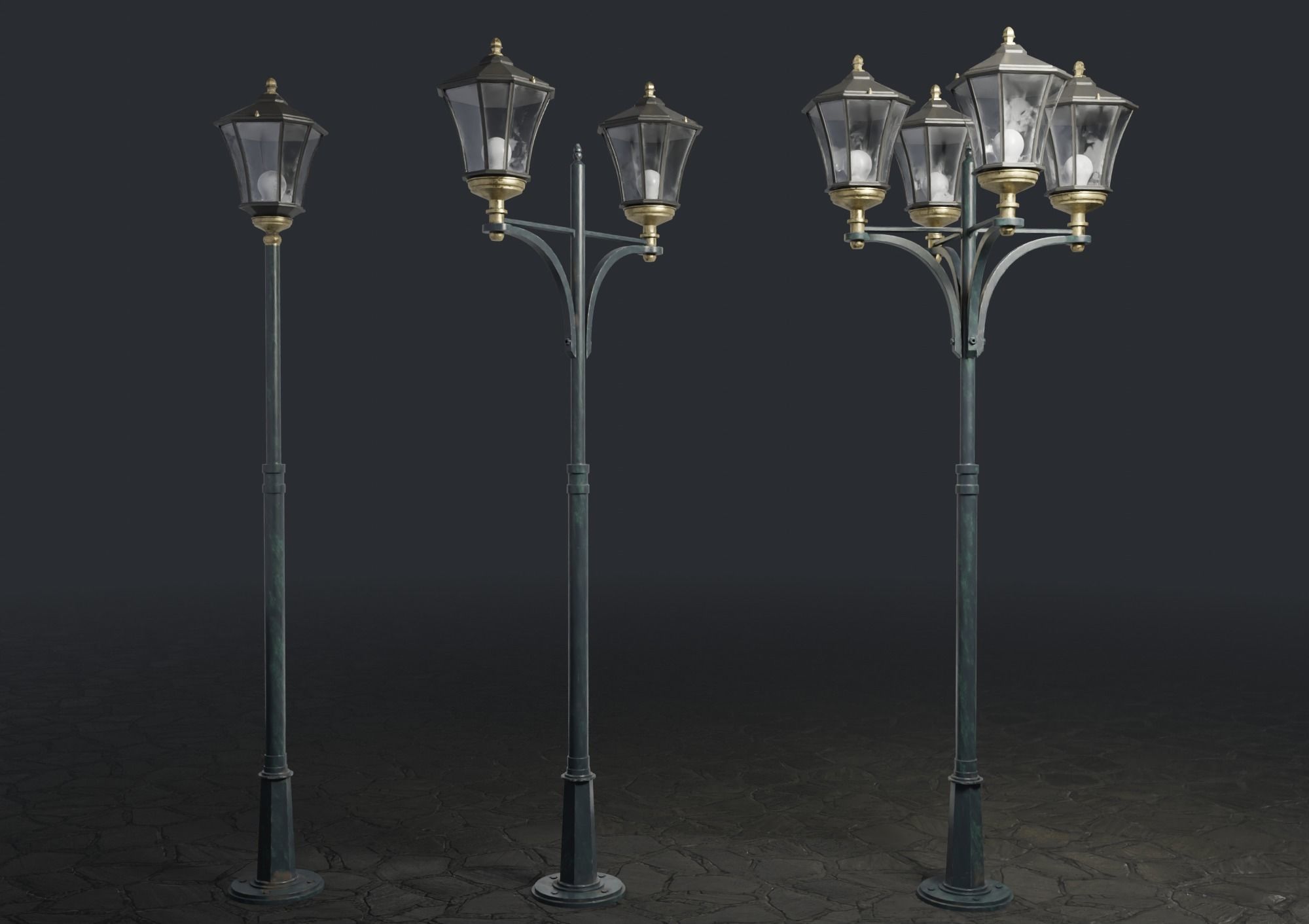 Street Lamps Collection 3D model | CGTrader