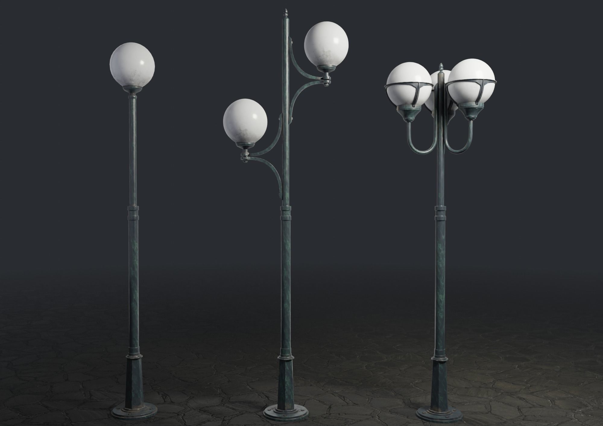 Street Lamps Collection 3D model | CGTrader