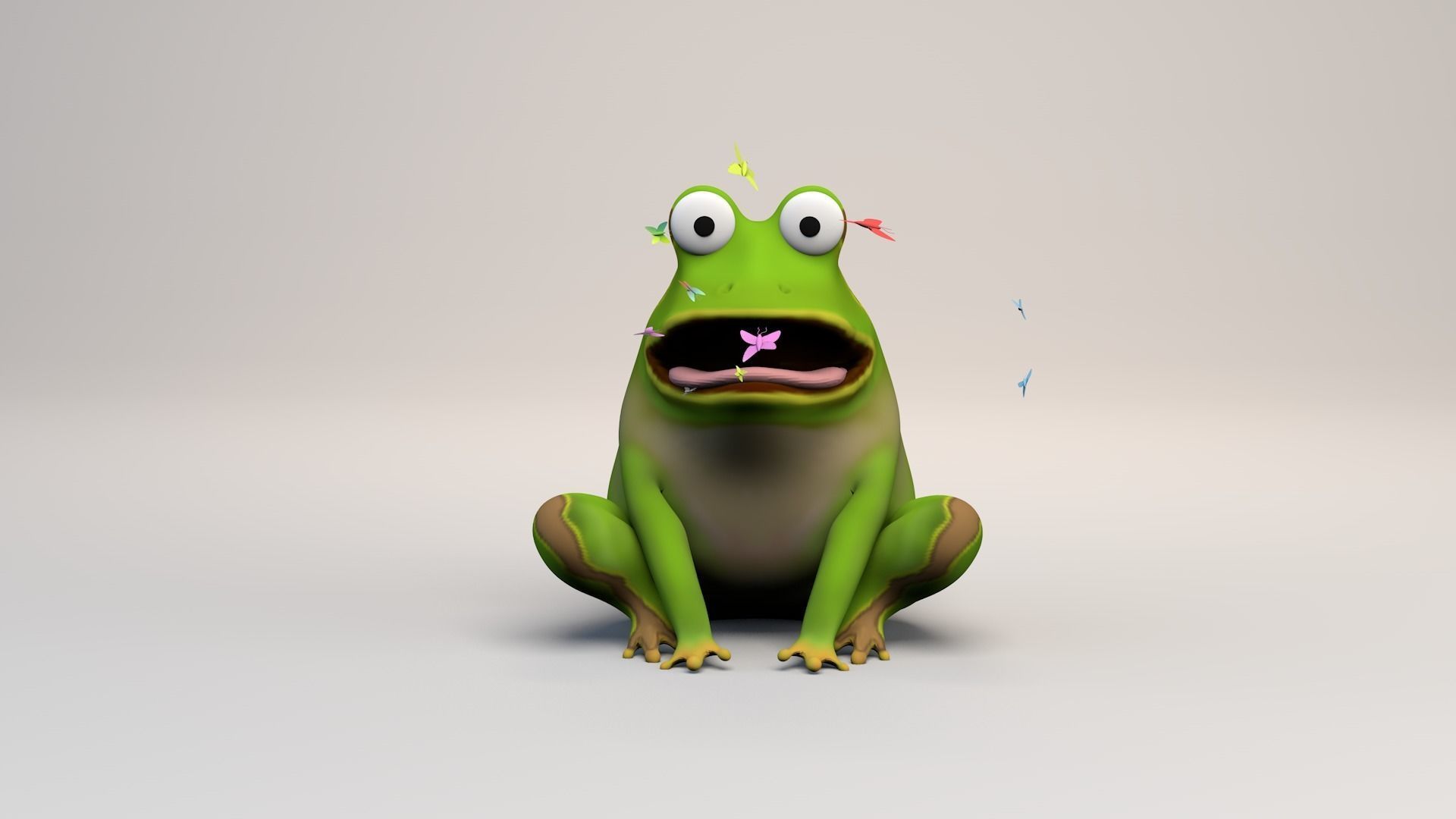 Gazing Frog 3D model | CGTrader