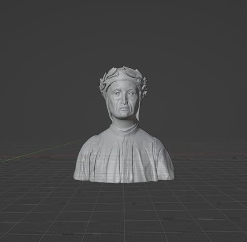 Dante Alighieri 3D model 3D printable | CGTrader