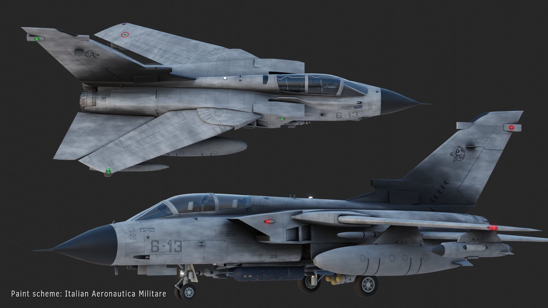 Panavia Tornado IDS GR1 3D model animated rigged | CGTrader