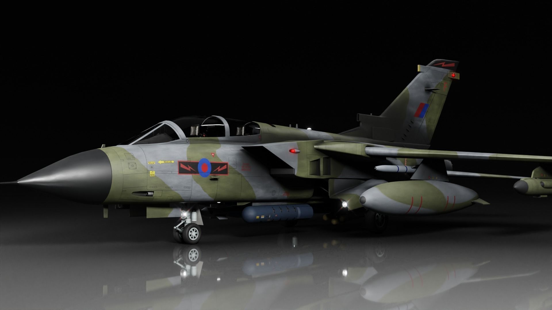 Panavia Tornado IDS GR1 3D model animated rigged | CGTrader