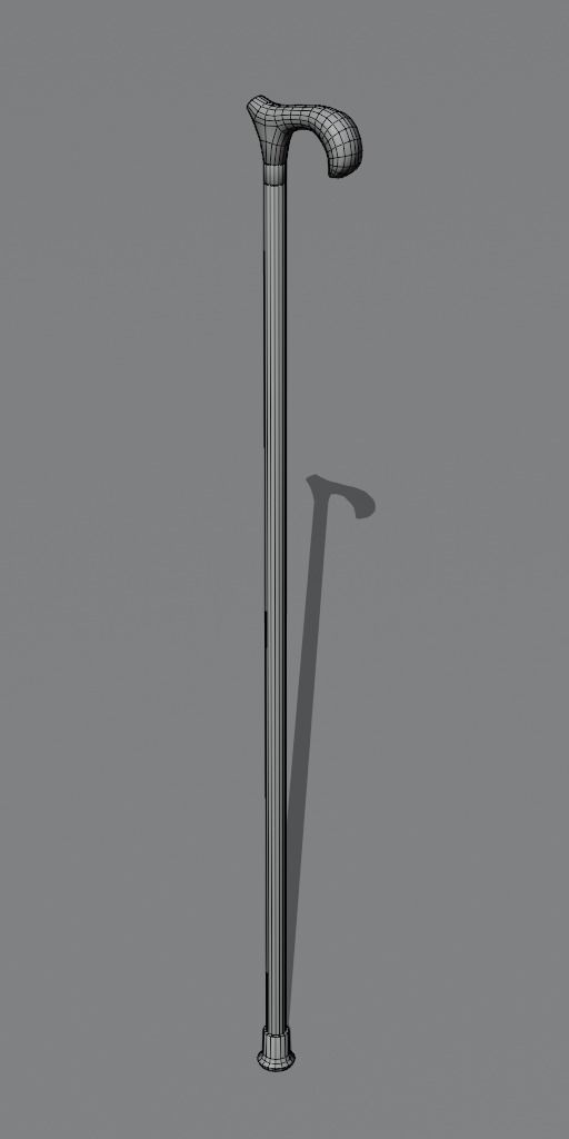 3D model Wooden Walking Stick VR / AR / low-poly | CGTrader