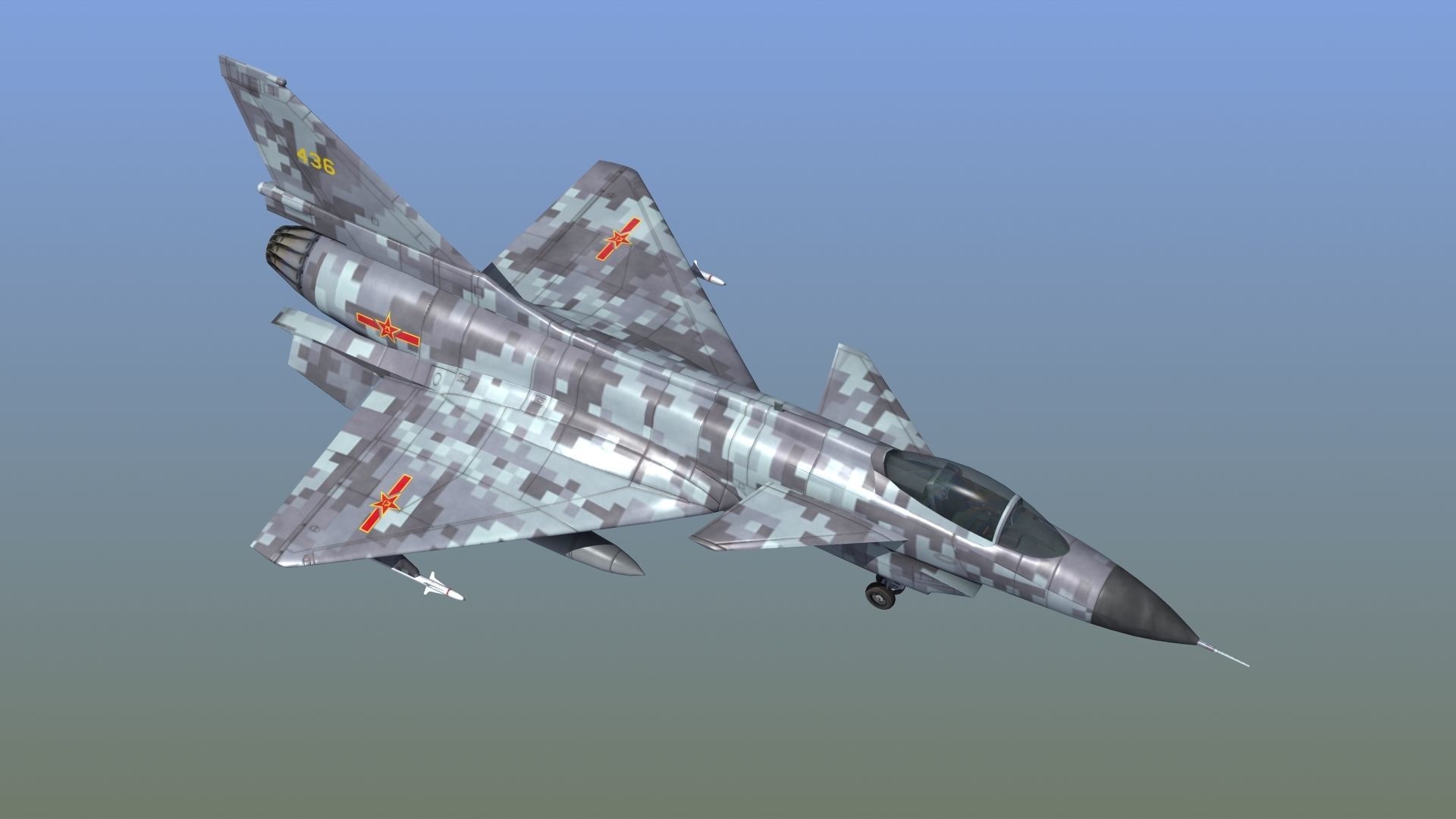 Chengdu J-10 Firebird 3D model | CGTrader