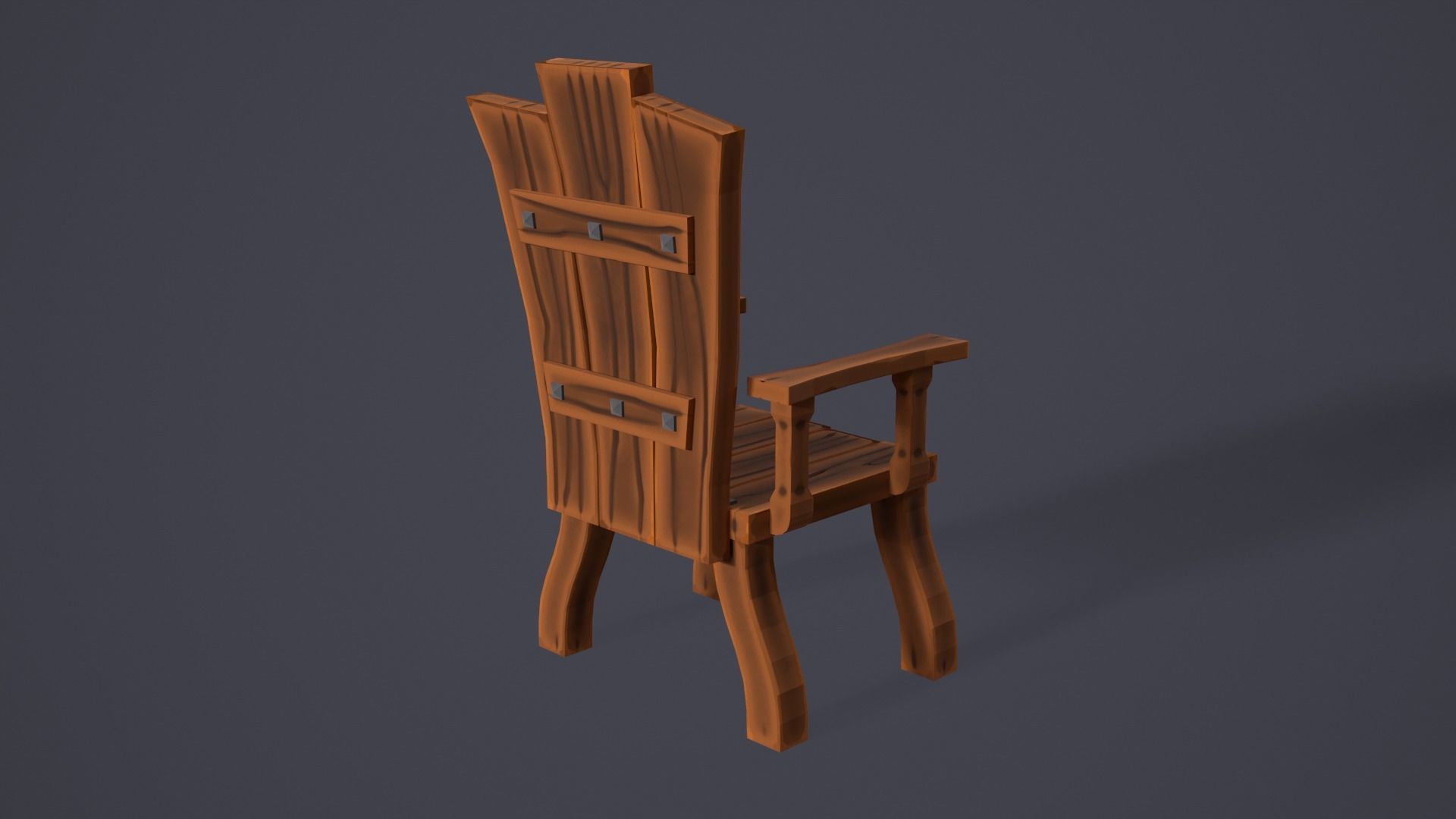 3D model Stylized Medieval Chair Collection VR / AR / low-poly | CGTrader