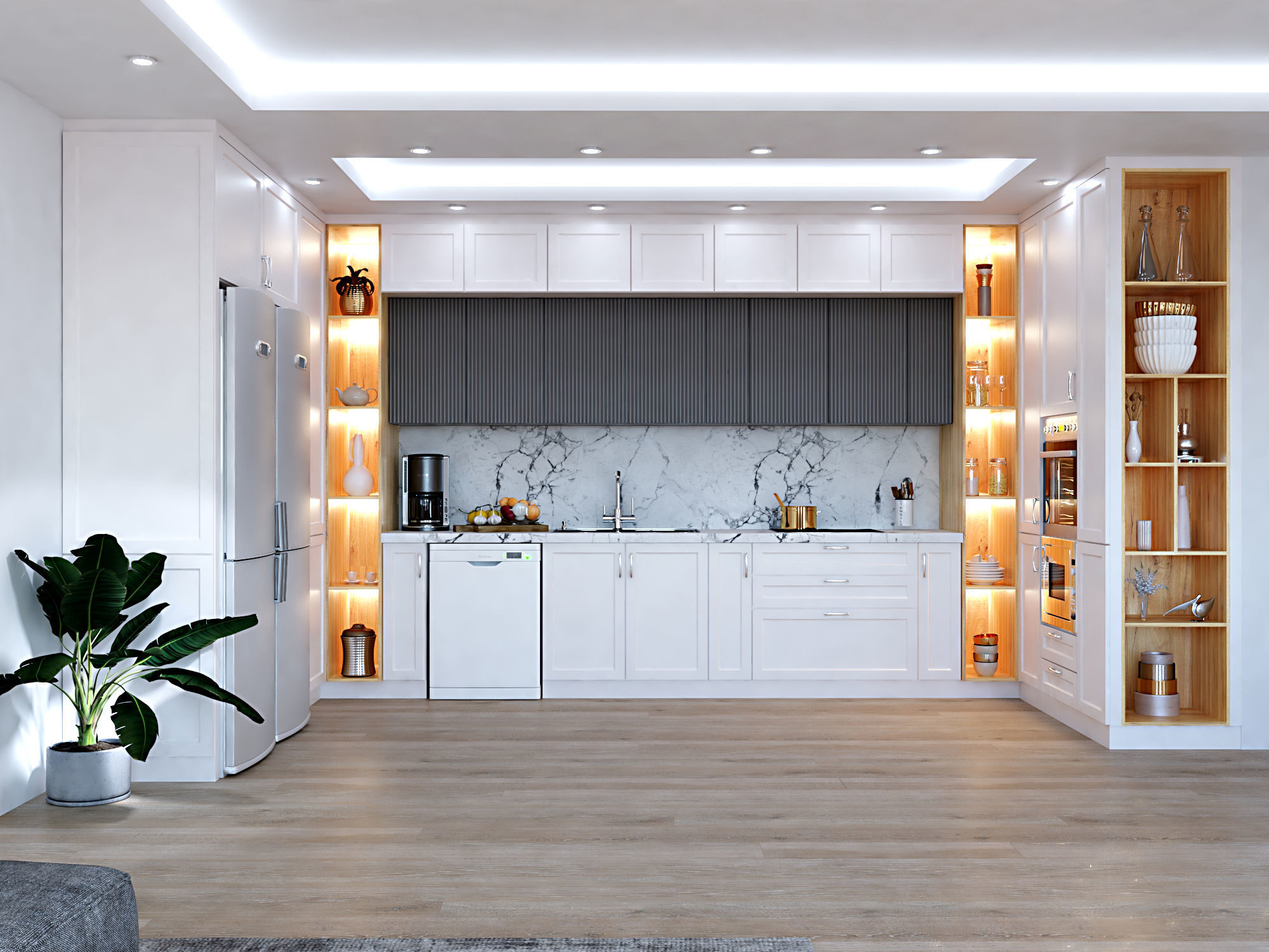 neo classic kitchen 2018 3D model | CGTrader