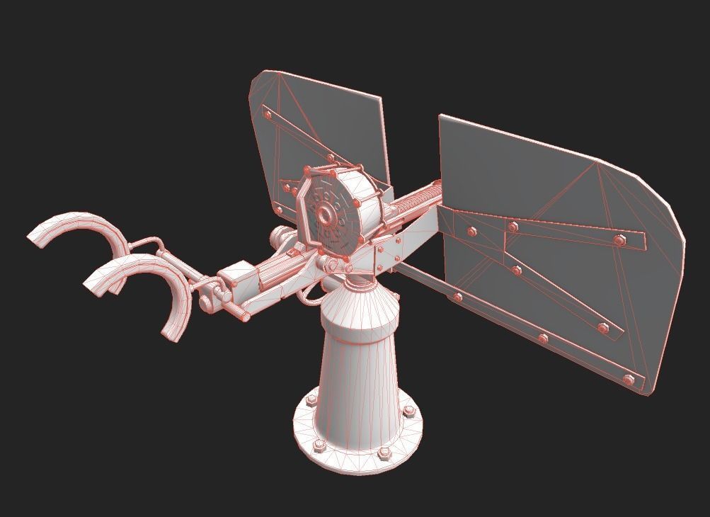 3D model Submarine anti-aircraft gun USS Pampanito-SS-383 VR / AR / low ...