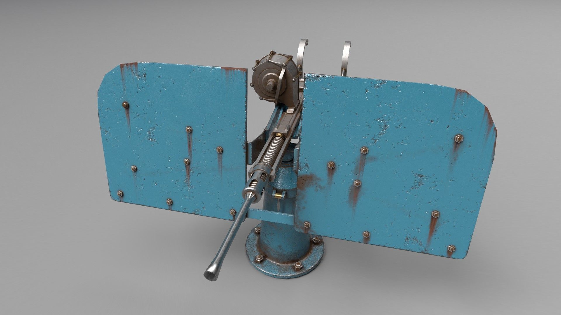 3D model Submarine anti-aircraft gun USS Pampanito-SS-383 VR / AR / low ...