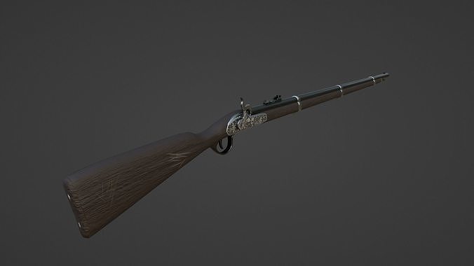 3D model 1853 Enfield Target Percussion Musket VR / AR / low-poly ...