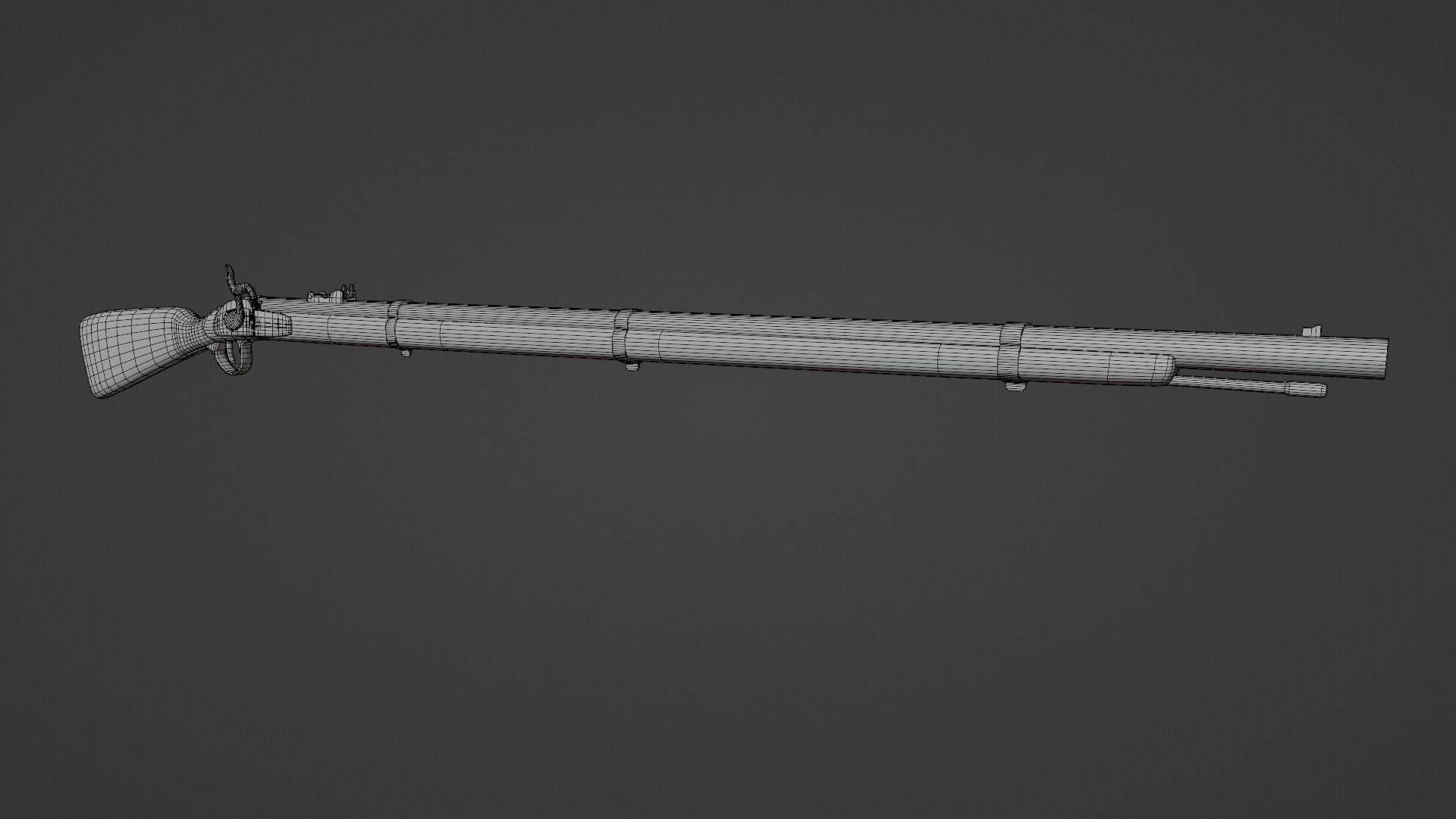 3D model 1853 Enfield Target Percussion Musket VR / AR / low-poly ...