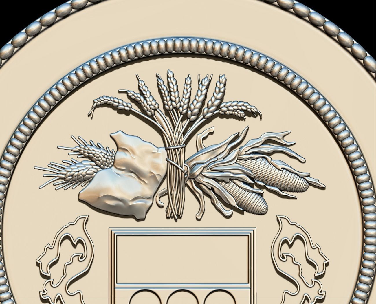 Corn and grain 3D model 3D printable | CGTrader