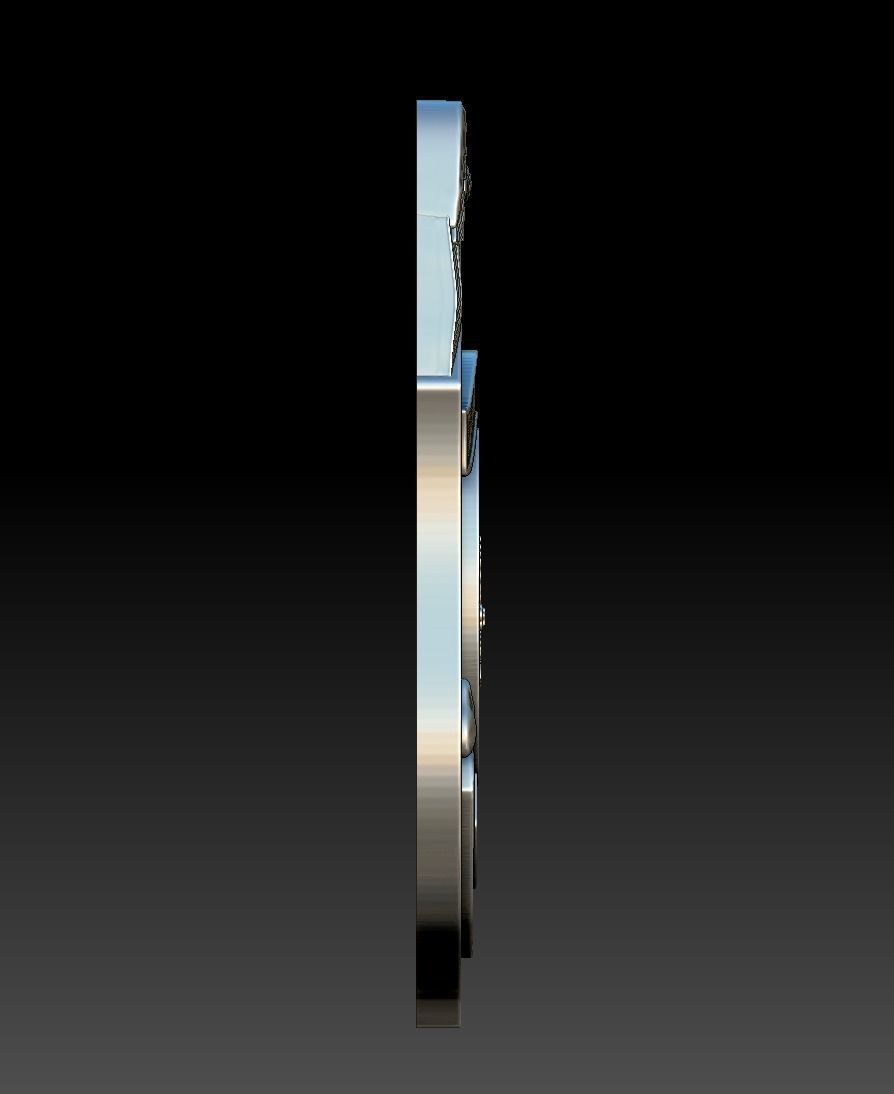 DOS Badge 3D model 3D printable | CGTrader