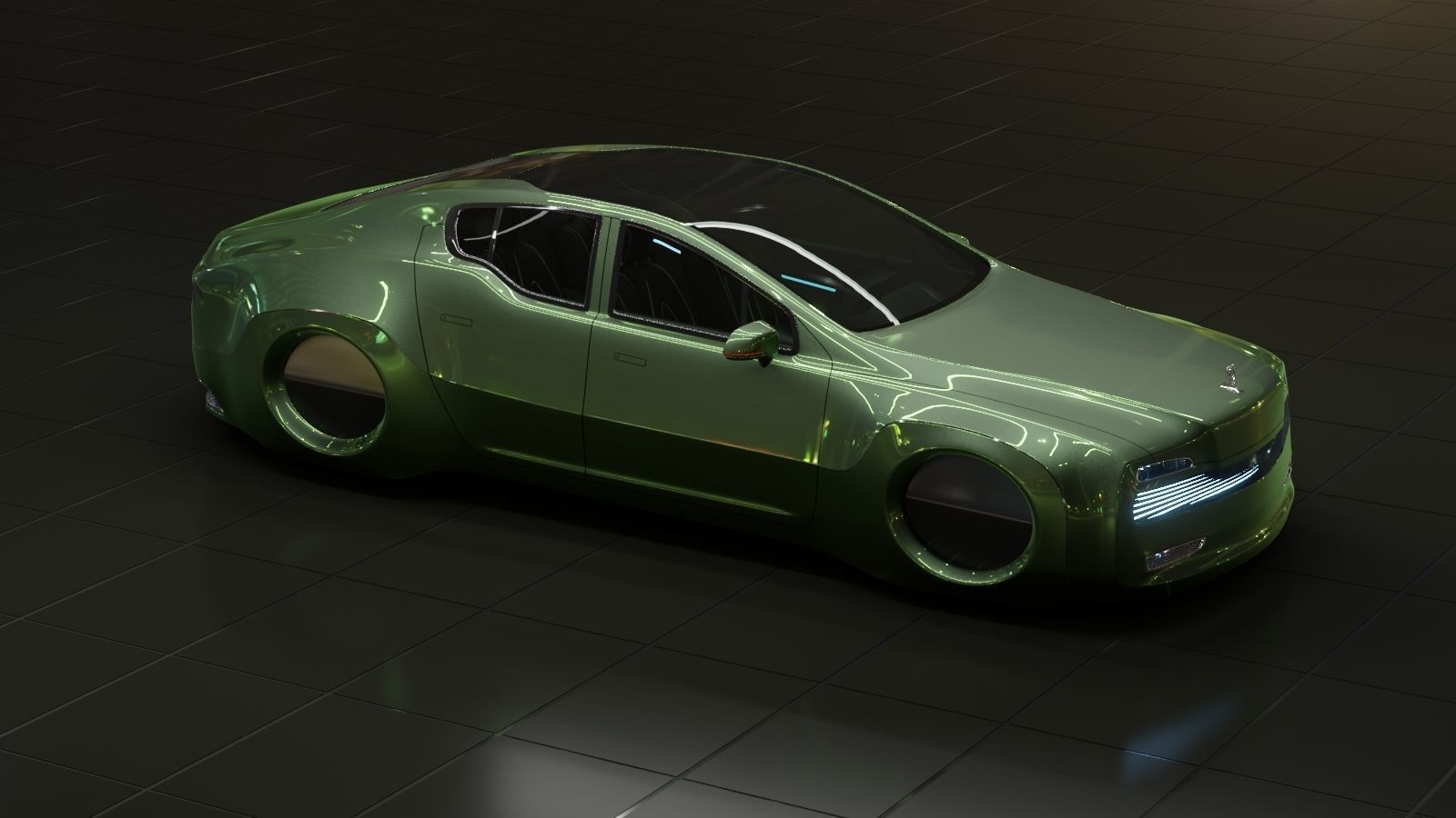 Affekta X-Luxuria BEST FUTURISTIC DESIGN cyberpunk concept car 3D model ...