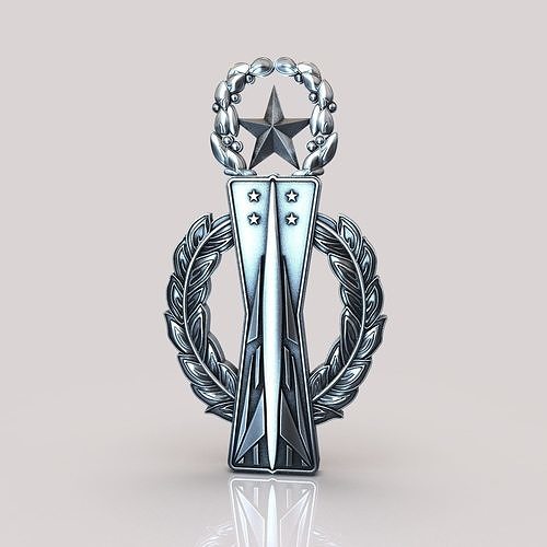 Missile Badge 3D model 3D printable | CGTrader