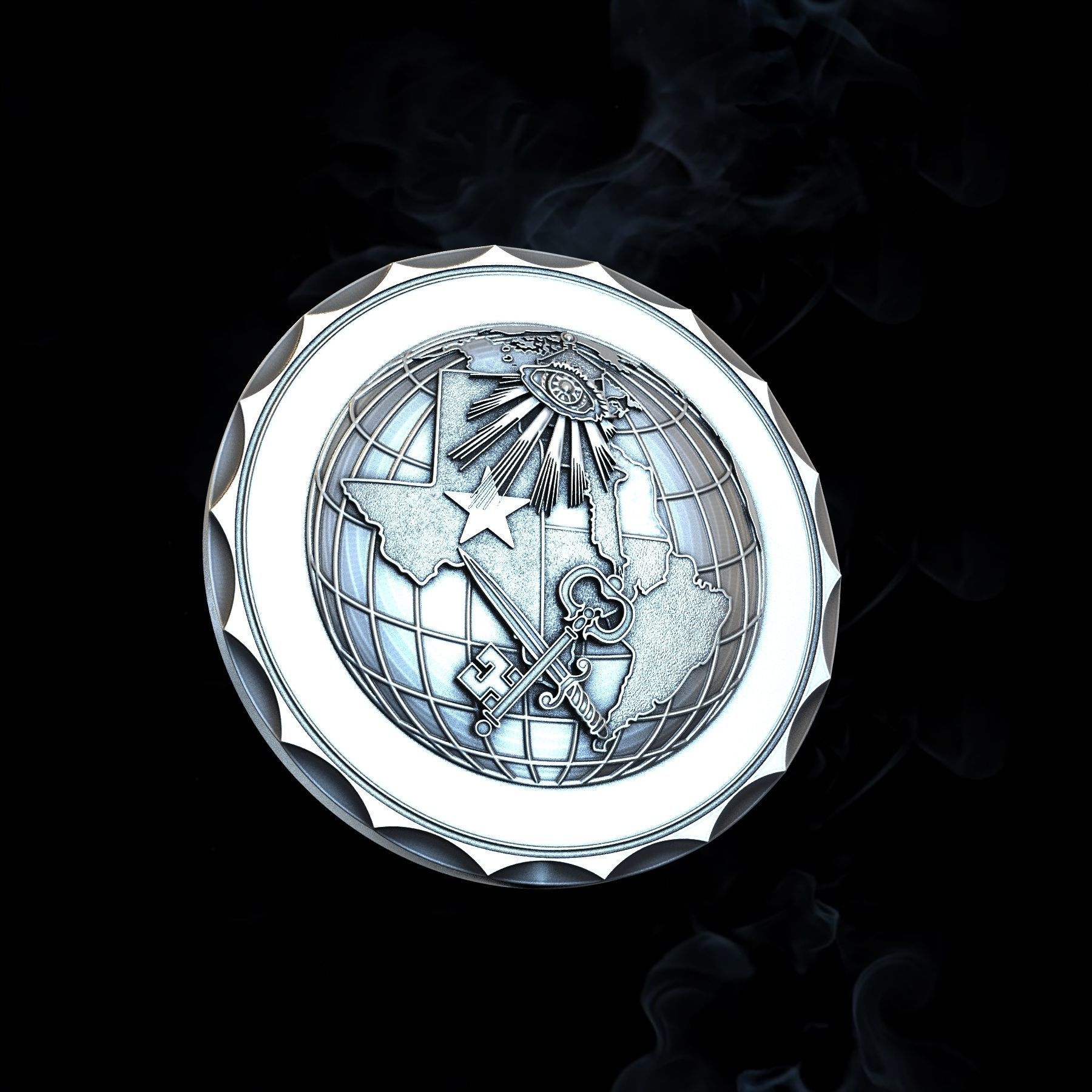 Office of Intelligence Seal 3D model 3D printable | CGTrader