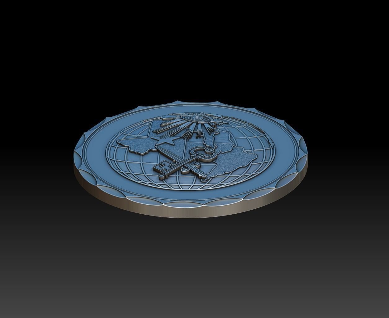 Office of Intelligence Seal 3D model 3D printable | CGTrader