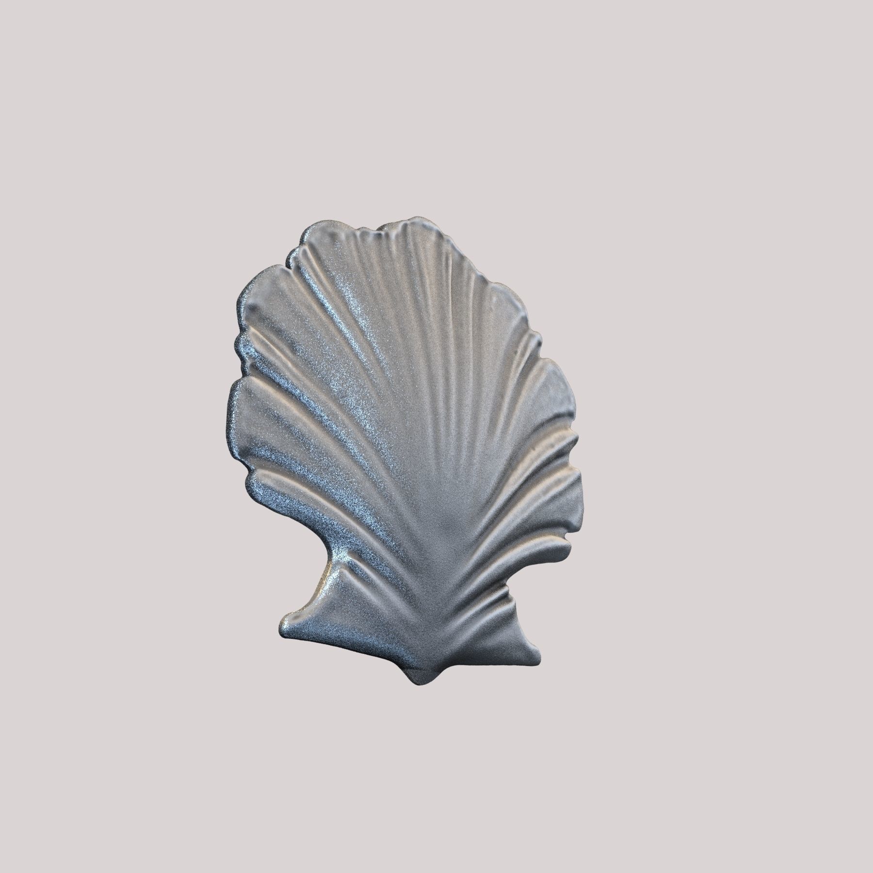 Shell silver 3D model 3D printable | CGTrader