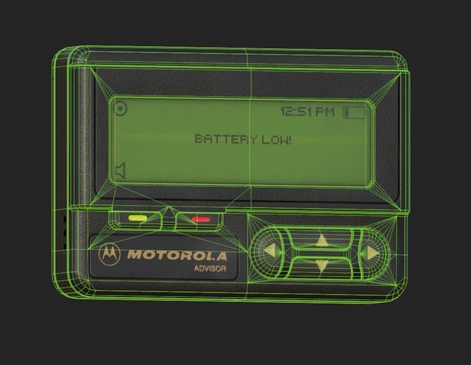 3D model Pager VR / AR / low-poly | CGTrader