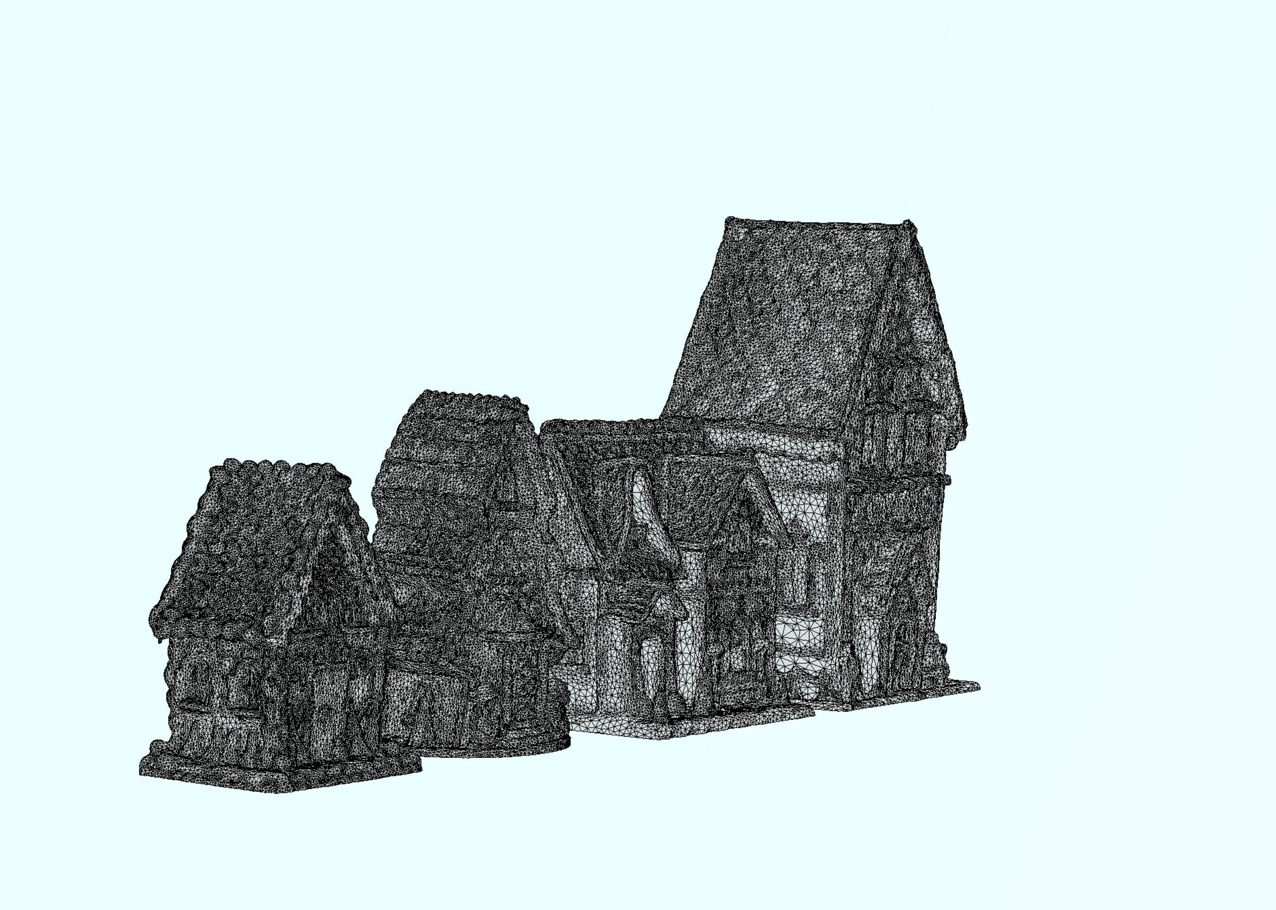 Gingerbread Houses Scan Pack 3D model | CGTrader