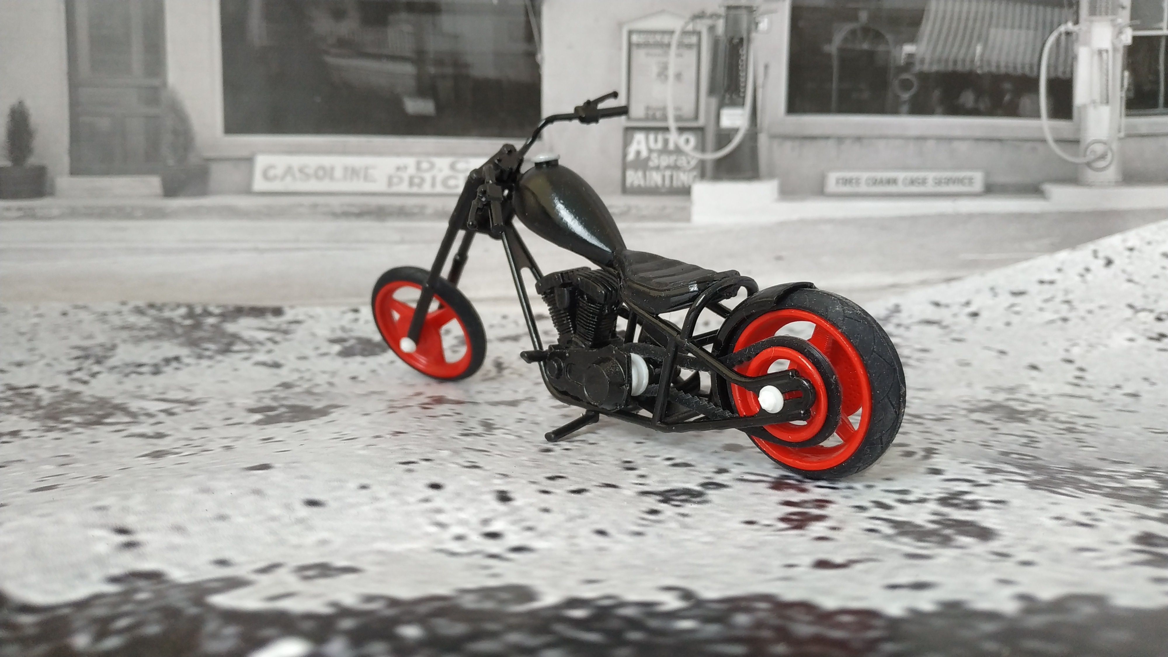 Chopper custom biker motorcycle STL printable 3D model 3D printable ...