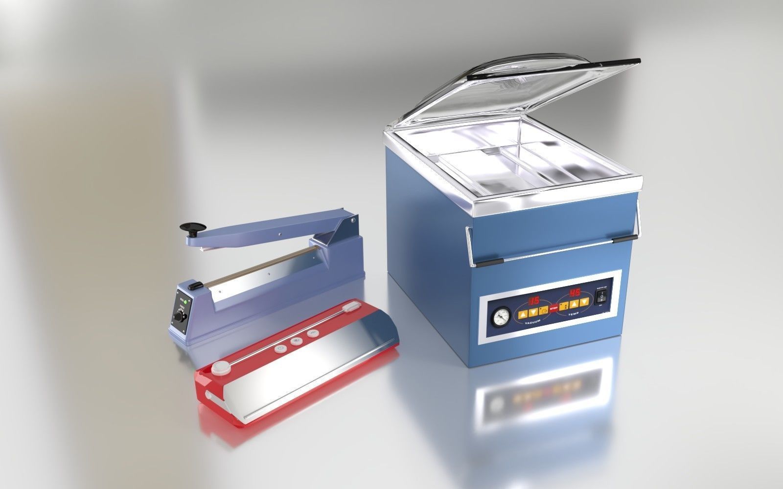 3D model Vacuum packing and welder machines VR / AR / low-poly | CGTrader
