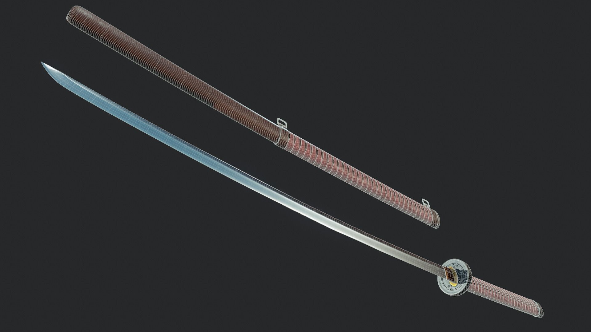 Katana Sword - Tutorial Included 3D model | CGTrader