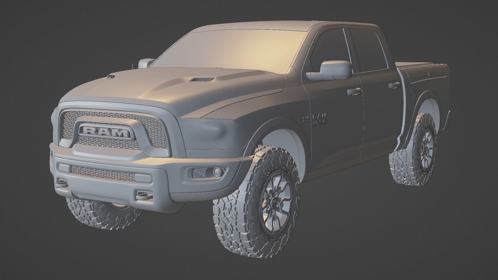 Ram Rebel 2015 Pickup Truck 3D model | CGTrader