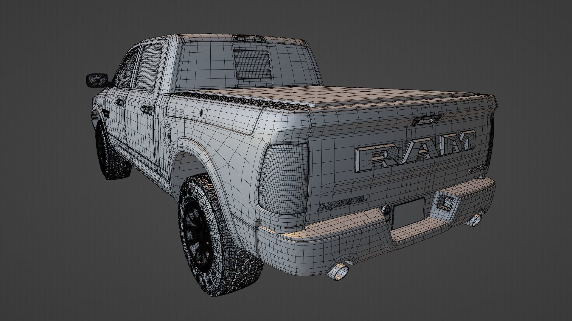 Ram Rebel 2015 Pickup Truck 3D model | CGTrader