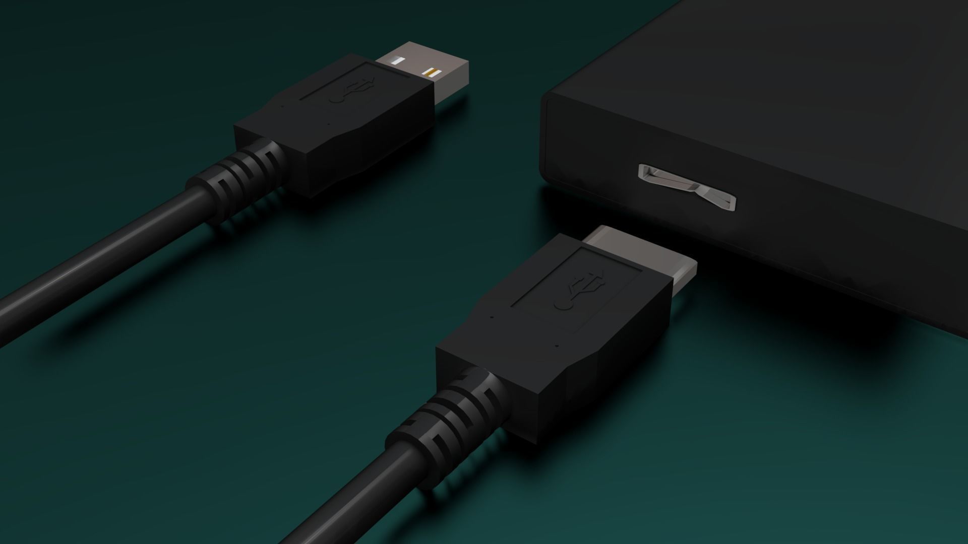 EXTERNAL HARD DISK 3D model | CGTrader