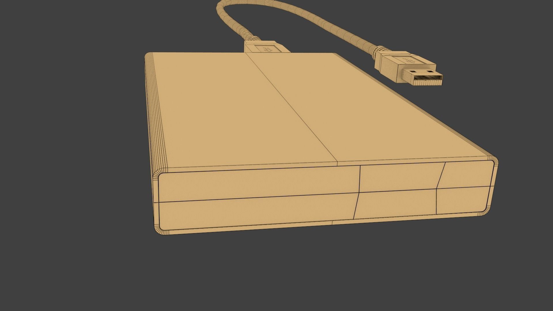 EXTERNAL HARD DISK 3D model | CGTrader
