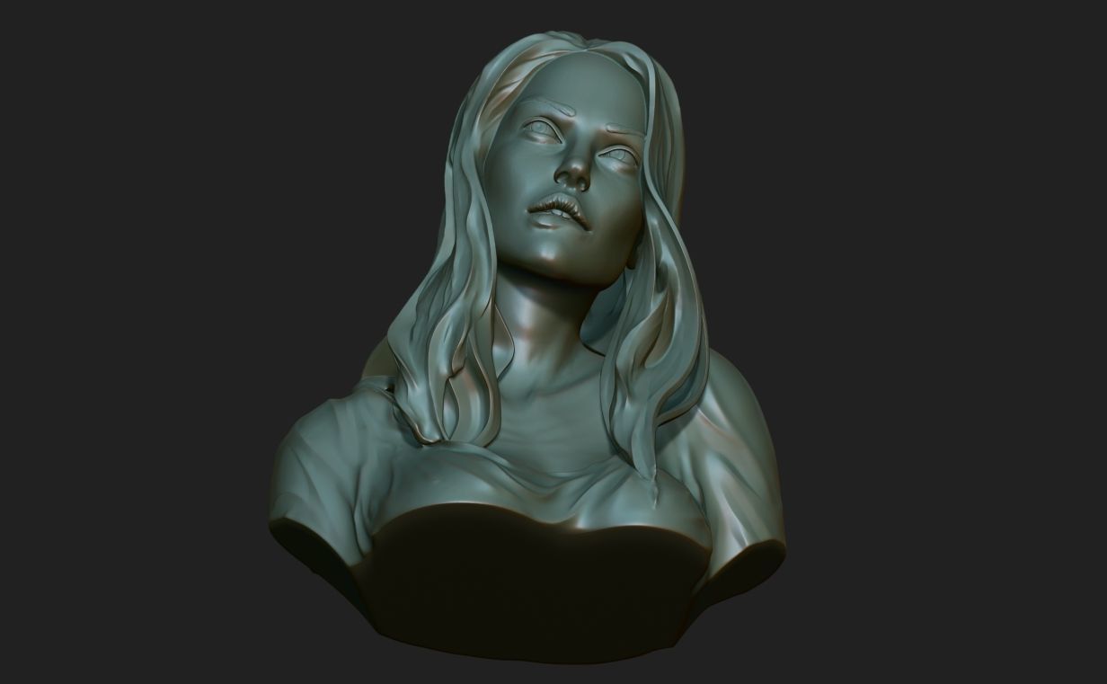 Female Bust Statue 220922 3D model 3D printable | CGTrader