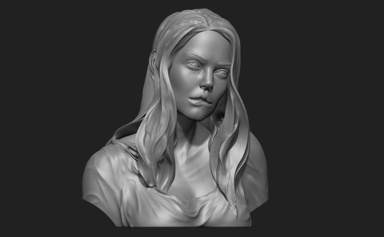 Female Bust Statue 220922 3D model 3D printable | CGTrader