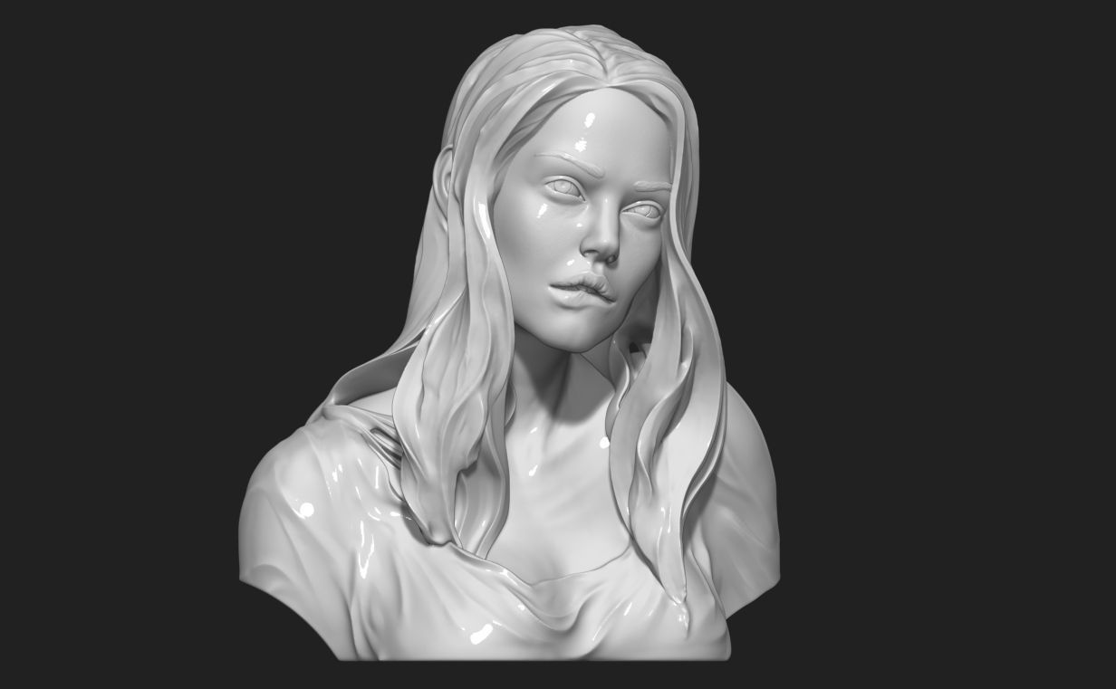Female Bust Statue 220922 3D model 3D printable | CGTrader