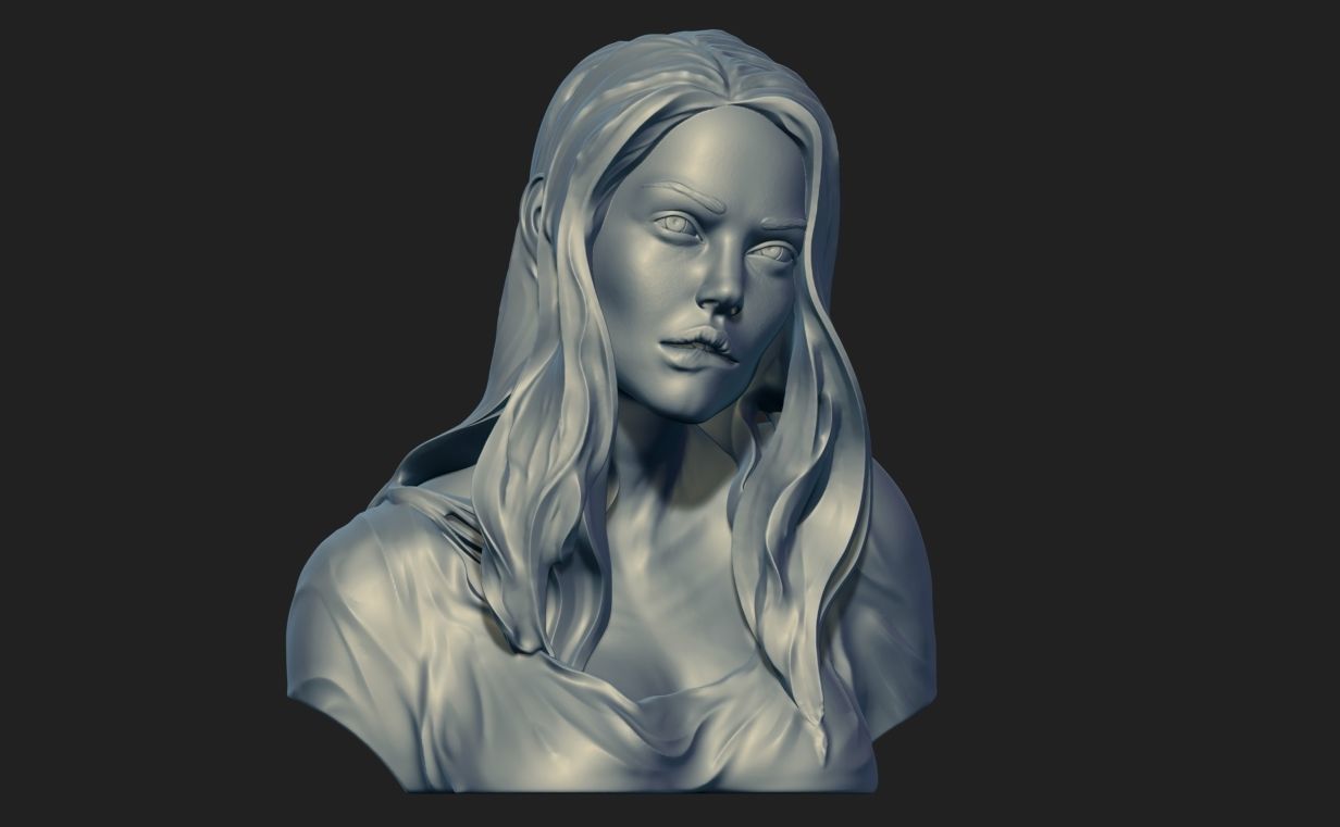 Female Bust Statue 220922 3D model 3D printable | CGTrader