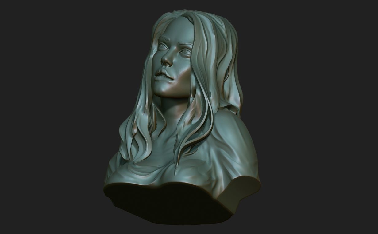 Female Bust Statue 220922 3D model 3D printable | CGTrader