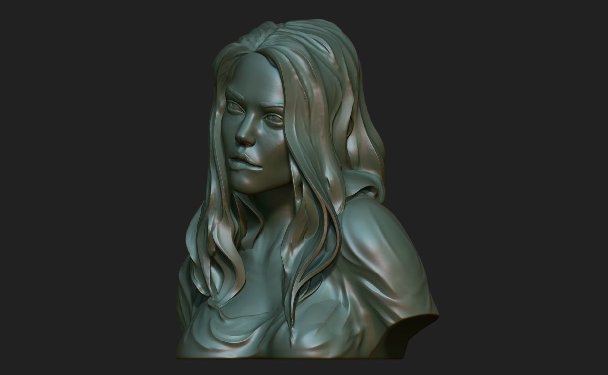 Female Bust Statue 220922 3D model 3D printable | CGTrader