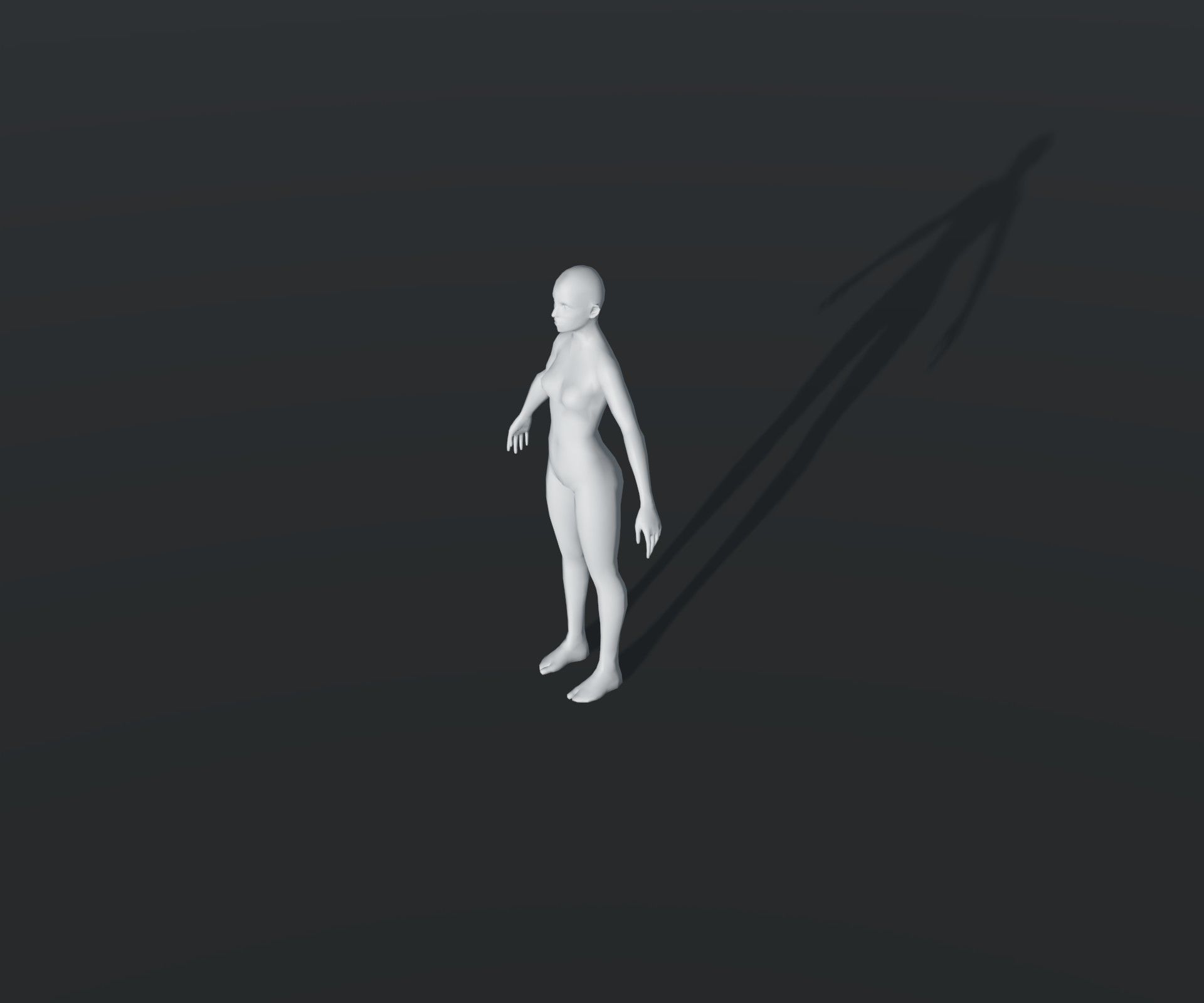 3D model Female Body Base Mesh 28 Animations 3D Model VR / AR / low ...