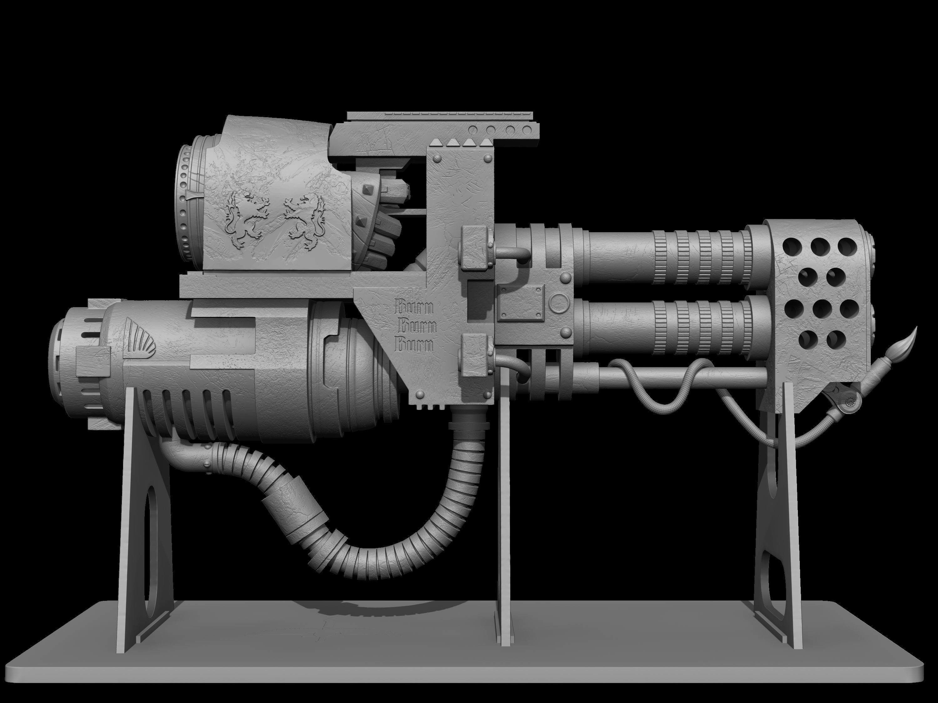 Flame Thrower 3D Model 3D model 3D printable | CGTrader