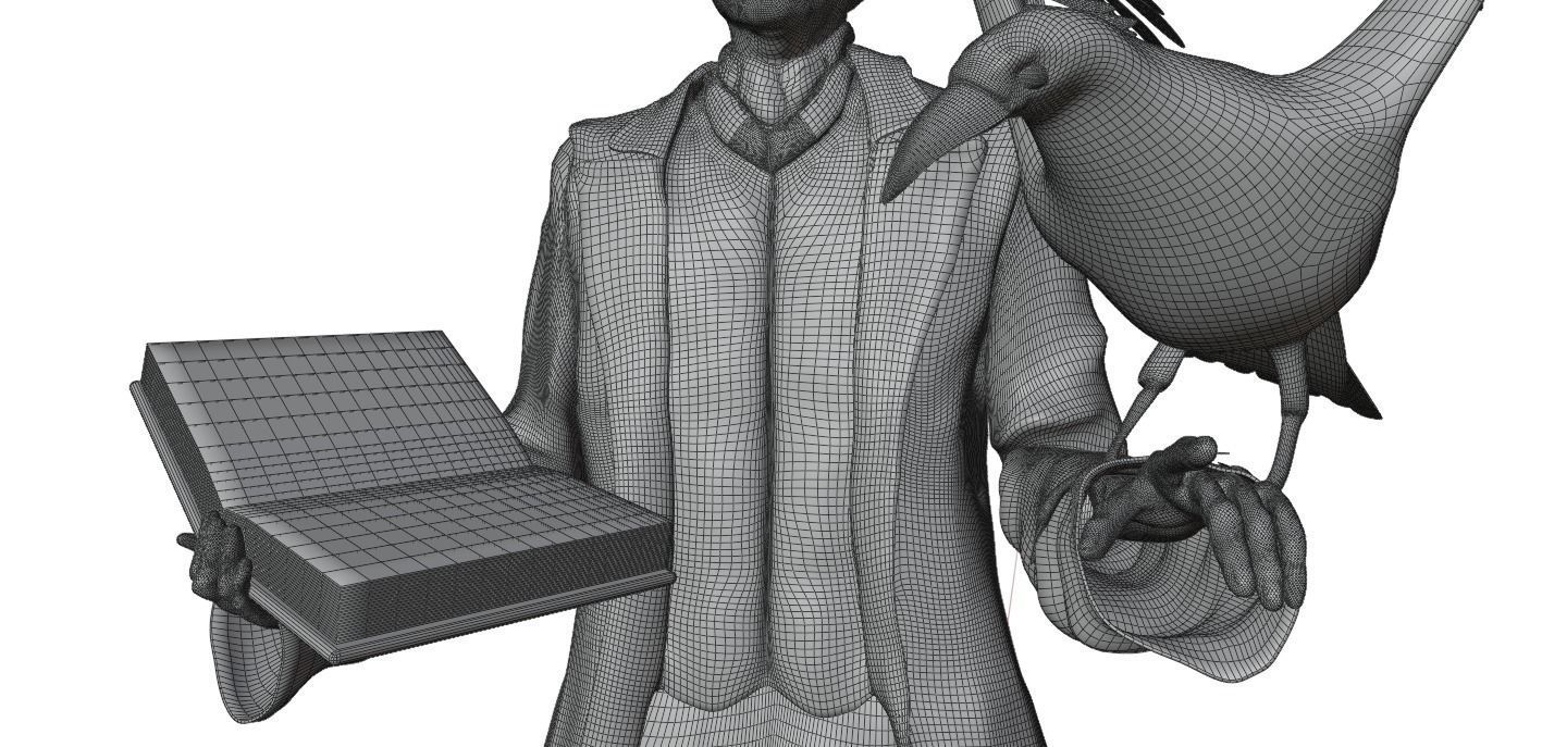 Edgar Allan Poe 3D Model 3D model | CGTrader