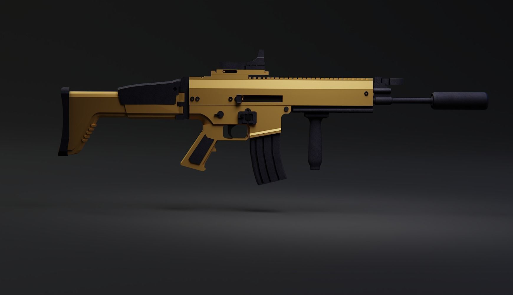 3D model FN SCAR VR / AR / low-poly | CGTrader